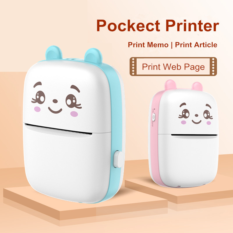 Jual Mini Portable Thermal Label Sticker Maker Paper Photo Pocket ...