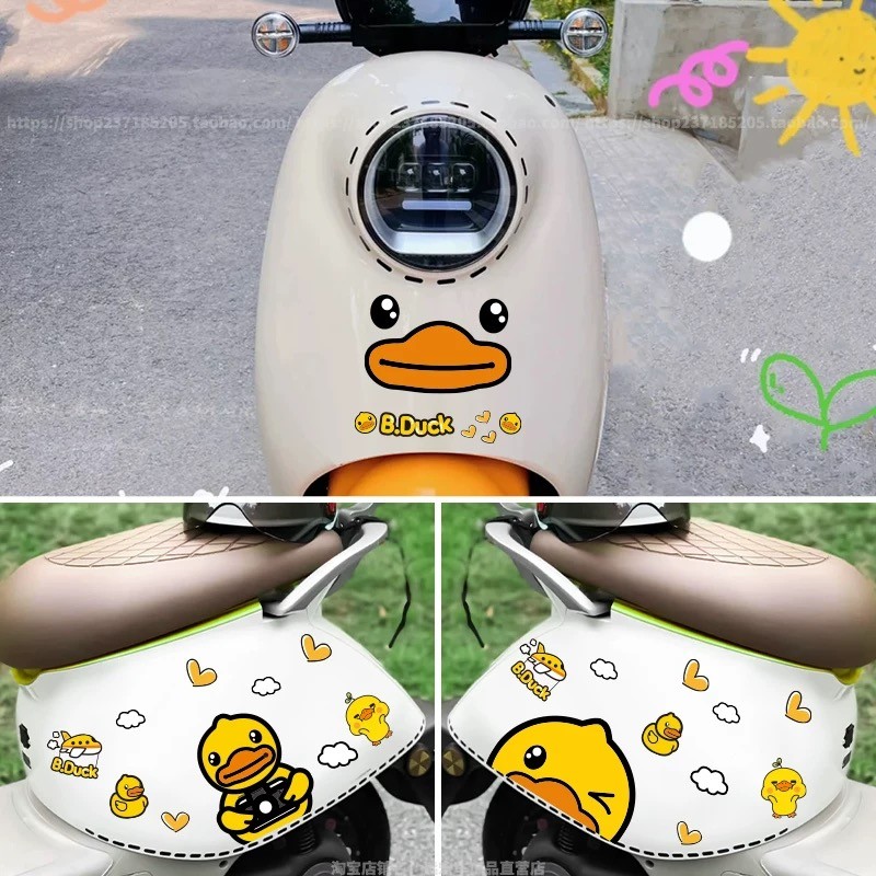 Jual kartun bebek stiker /Stiker Bumper Sepeda Motor Listrik Kertas ...