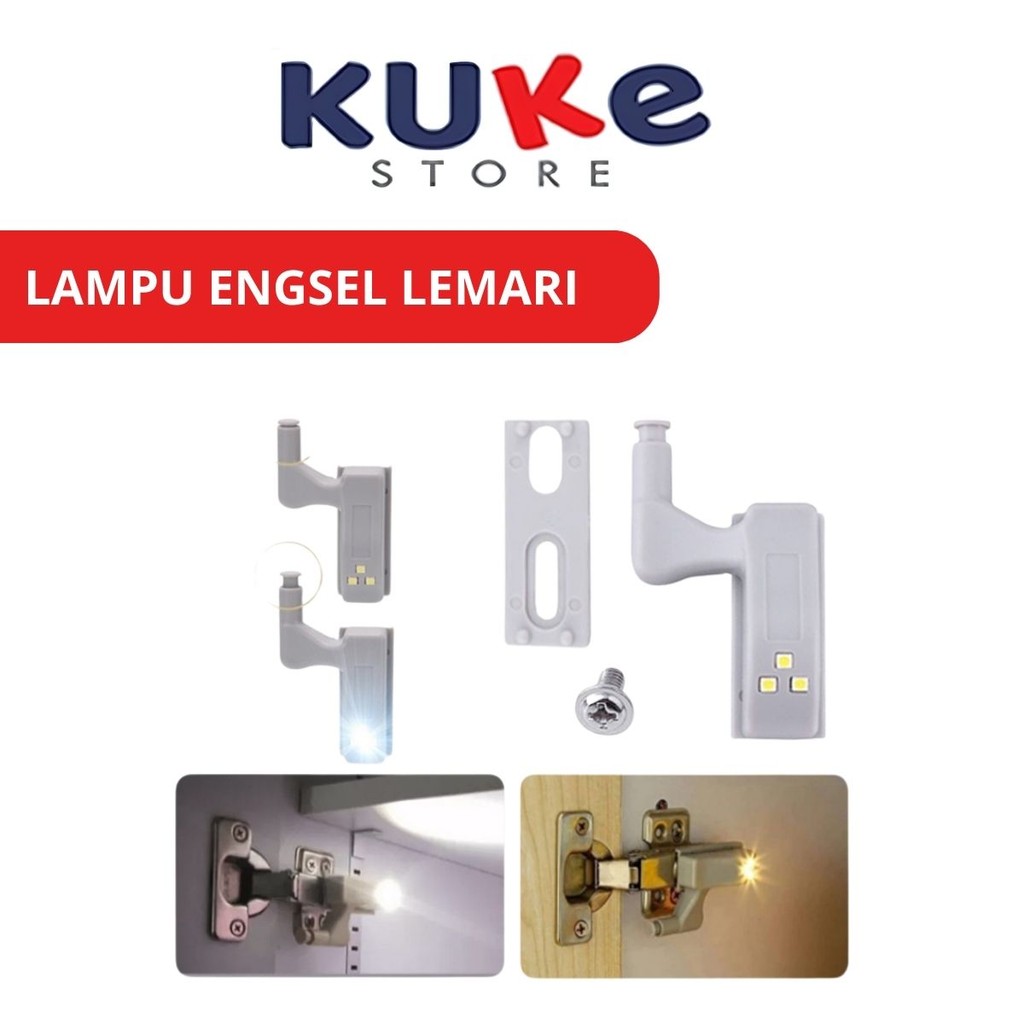 Jual Lampu LED Engsel Pintu Lemari Pakaian Laci / Lamp Deadlock Gesper ...