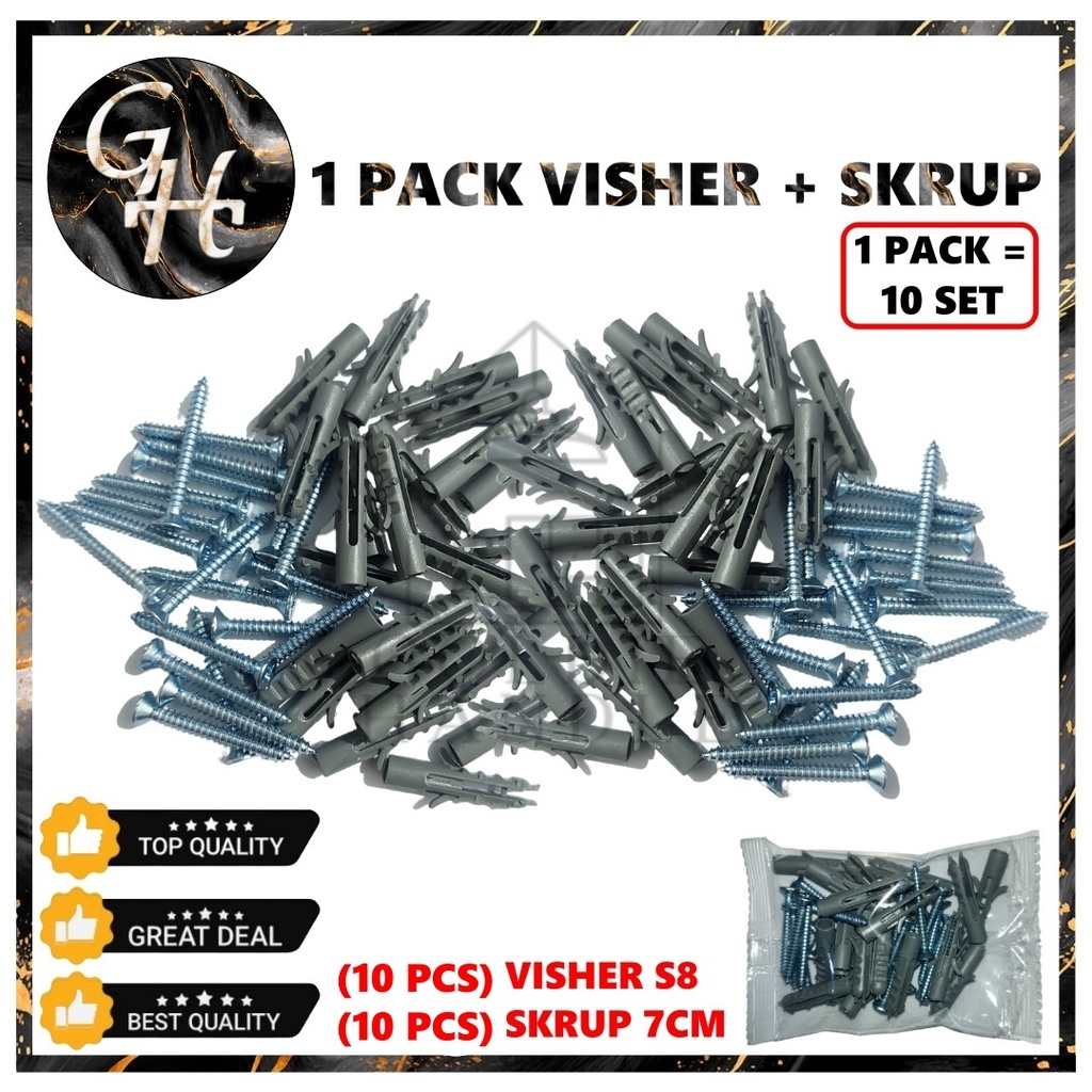 Jual Skrup Sekrup Screw Spiser Piser Set 7 cm | Shopee Indonesia