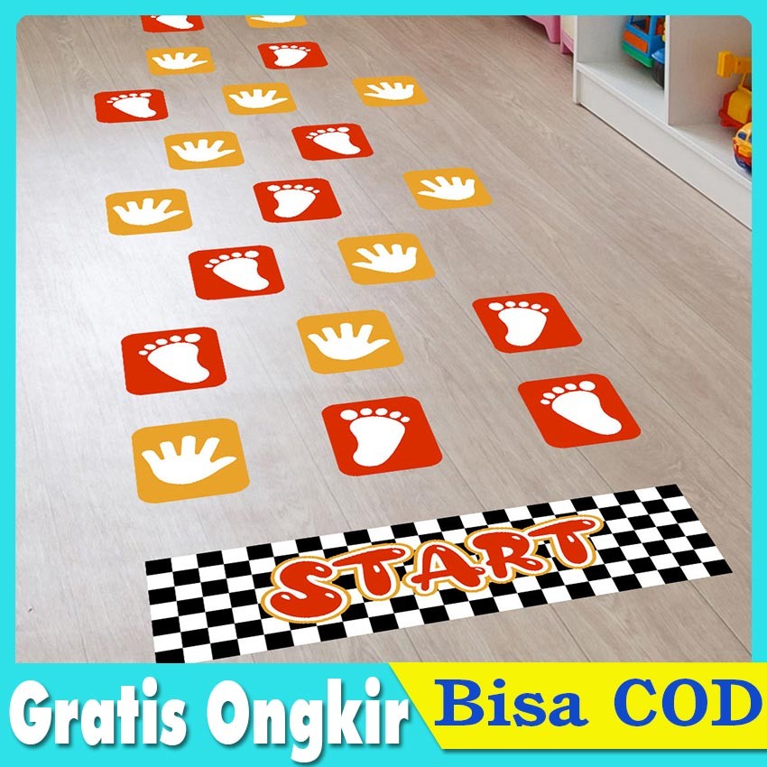 Jual Kids Hand Foot Print Mat Foot Left Right Training Toy Anak-Anak ...