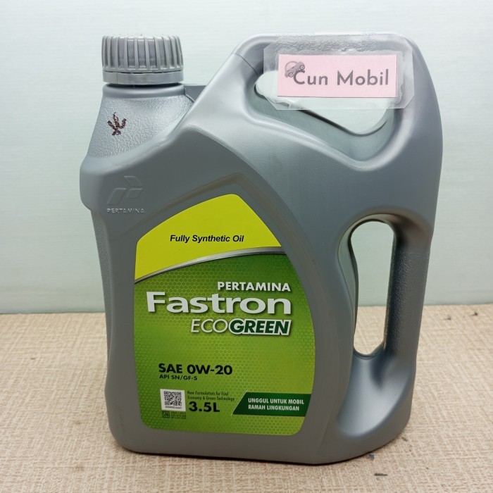 Jual Oli mesin Pertamina Fastron ECO Green 0W-20 API SN / GF-5 , 3,5 ...