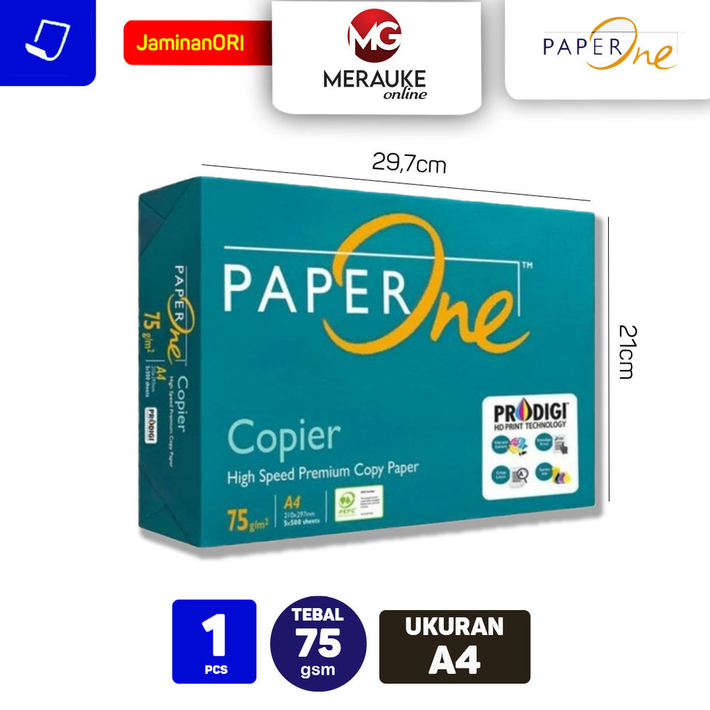 Jual Kertas HVS Paper One A4 75 GSM | Shopee Indonesia
