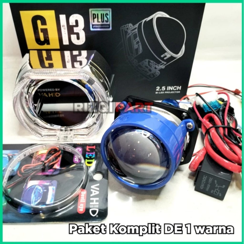 Jual VAHiD G13 Plus - Biled 55 Watt 2,5 inch Purple Lens Flat Satuan ...