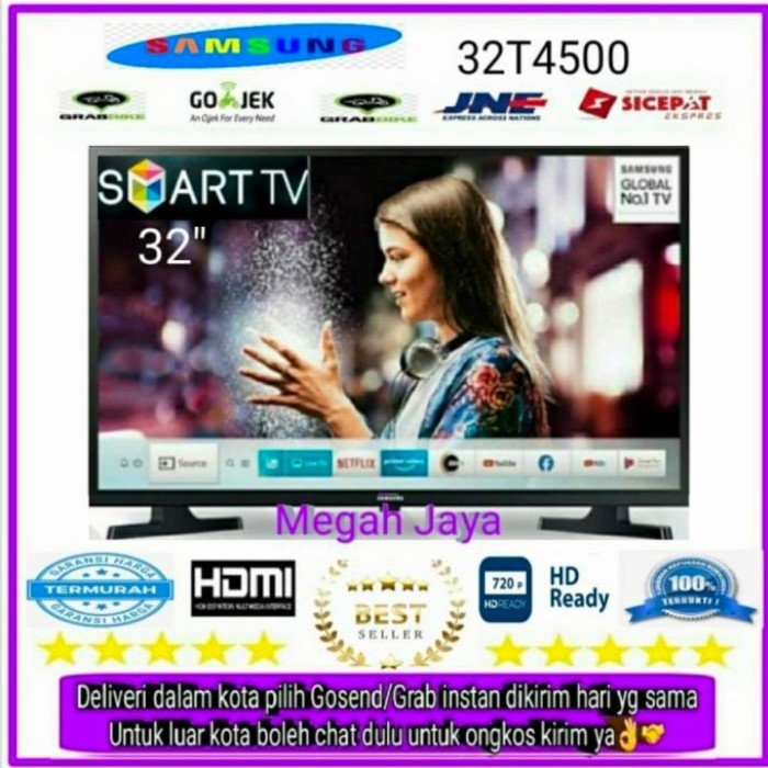 Jual SAMSUNG 32 T4500 Smart LED TV 32 Inch HD 32T4500-UA32T4500AKXXD - TANPA PENGAMAN | Shopee ...