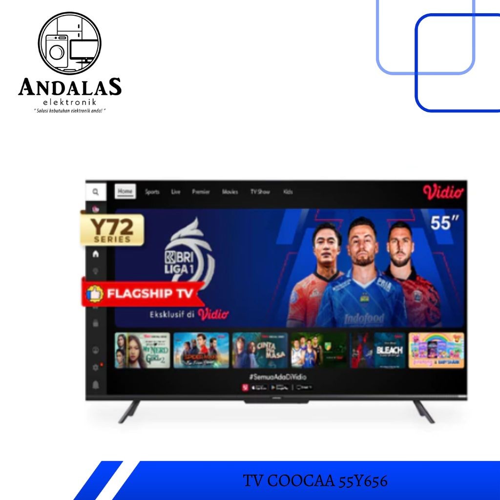 Jual TV COOCAA 55 inch 55Y65 GOOGLE TV 4K UHD Dolby Audio COOCAA 55Y65 ...