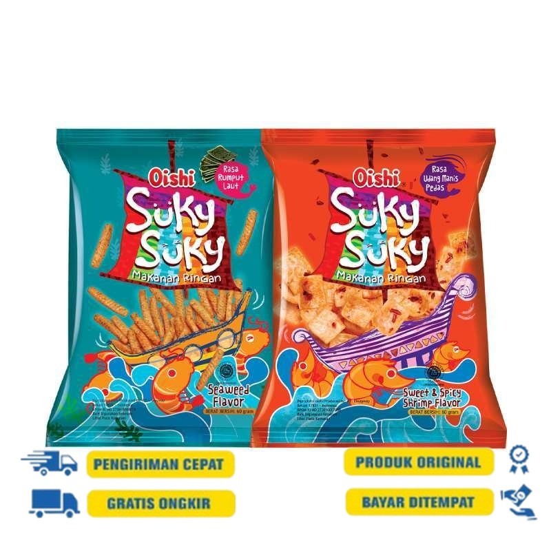 Jual Oishi Suky Suky 60gr - Stick Suky-Suky Seaweed Rumput Laut / Sweet ...