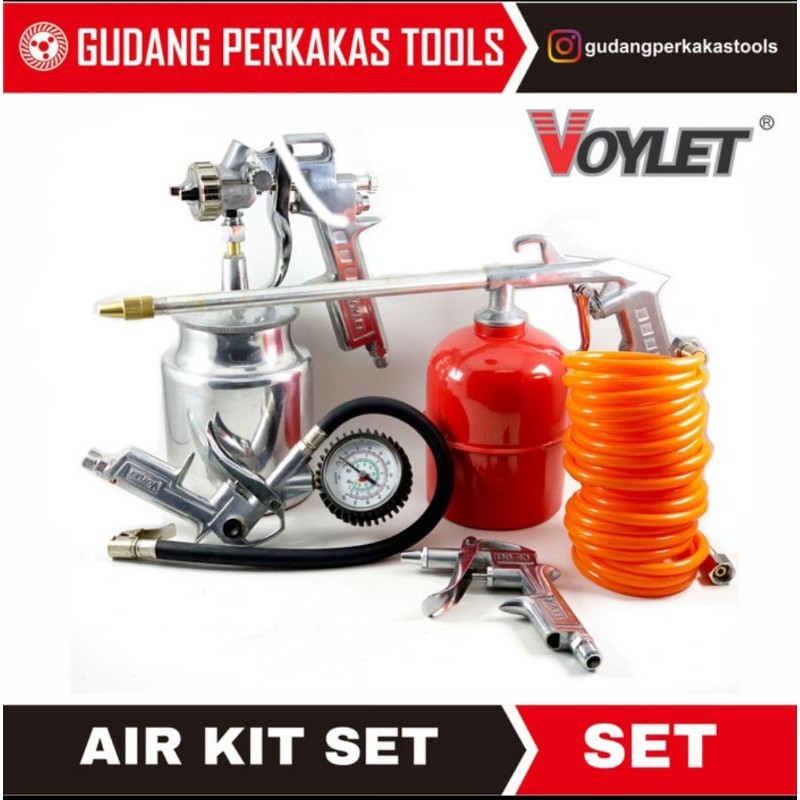 Jual VOYLET Air kit set 5pcs / spray gun set / spray cat set / spet cat ...