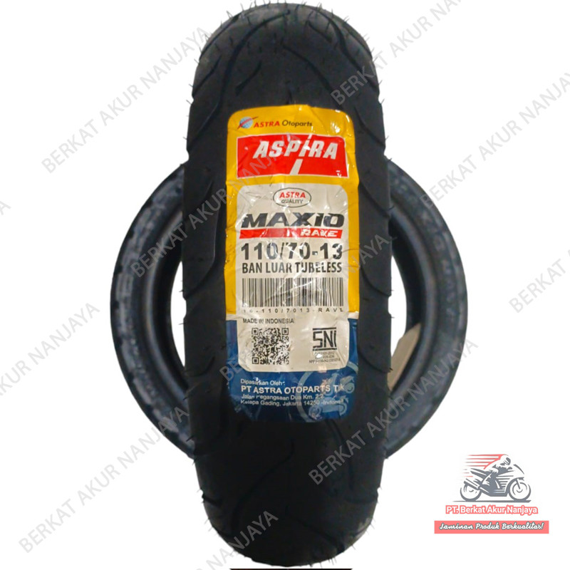 Jual Ban Aspira Maxio Rave 110 70 13 Ban Nmax Rave Tubeless Bonus ...