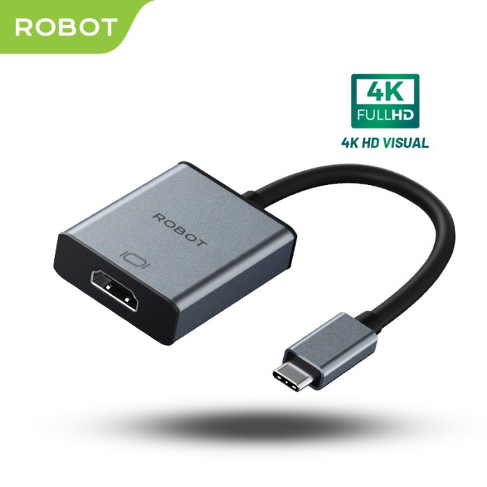 Jual ROBOT USB Adapter Hub HT200/HT300 Type C To HDMI/VGA Garansi 1 ...