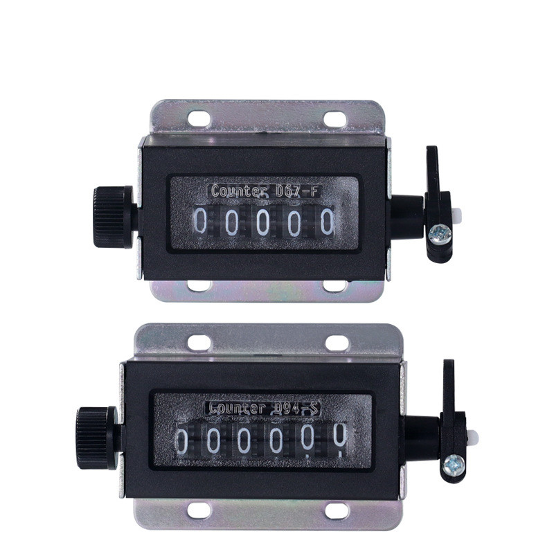 Jual D67-F 5 digit counters Black Casing Mechanical Pull Stroke Counter manual counter | Shopee ...
