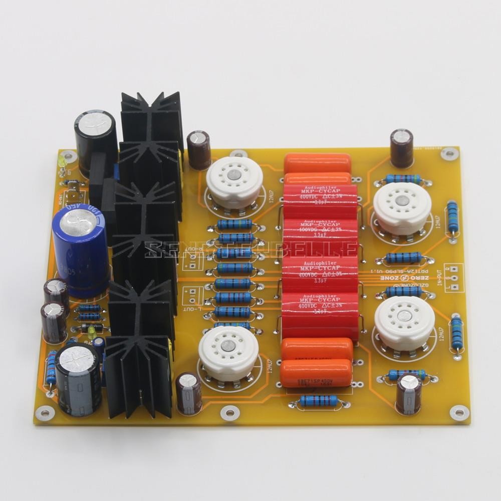Jual PRT12A 12AU7 Tube Preamplifier Finished Board & Kit PCB Reference ...