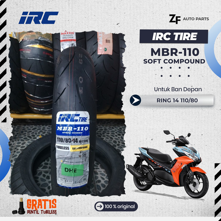 Jual BAN MOTOR AEROX SOFT COMPOUND IRC MBR-110 Aerox Vario 160 PCX OLD ...