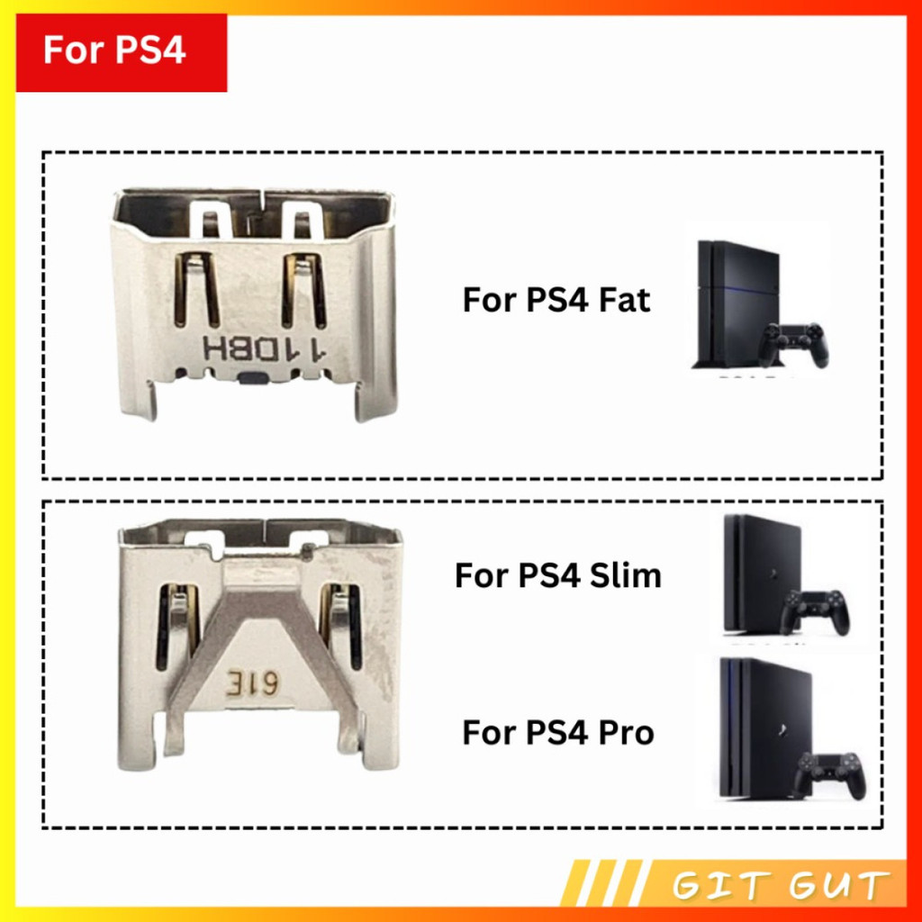 Jual PS4 Fat Slim Pro Console HDMI Port Slot Socket Soket Replacement ...
