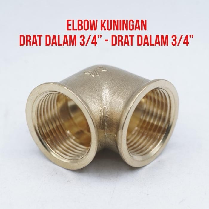 Jual YOLO Elbow L Knee Siku Drat Dalam 3/4 ke Drat Dalam 3/4” Nepel ...