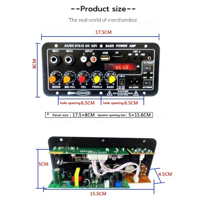 Jual 【Segera Dikirim】1000W Amplifier Karaoke Power Stereo Audio Papan Board Micphone Bluetooth ...