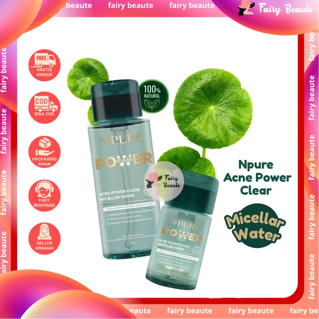 Jual NPURE Acne Power Clear Micellar Water 100 ML 300 ml BPOM ORIGINAL ...
