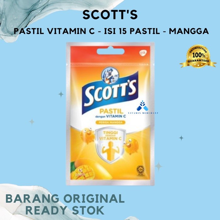 Jual Scott's Sachet Pastil Vitamin C - Isi 15 Pastil - MANGGA - w&w ...