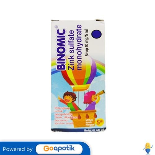 Jual Binomic 10 Mg/ 5 Ml Sirup 60 Ml | Shopee Indonesia
