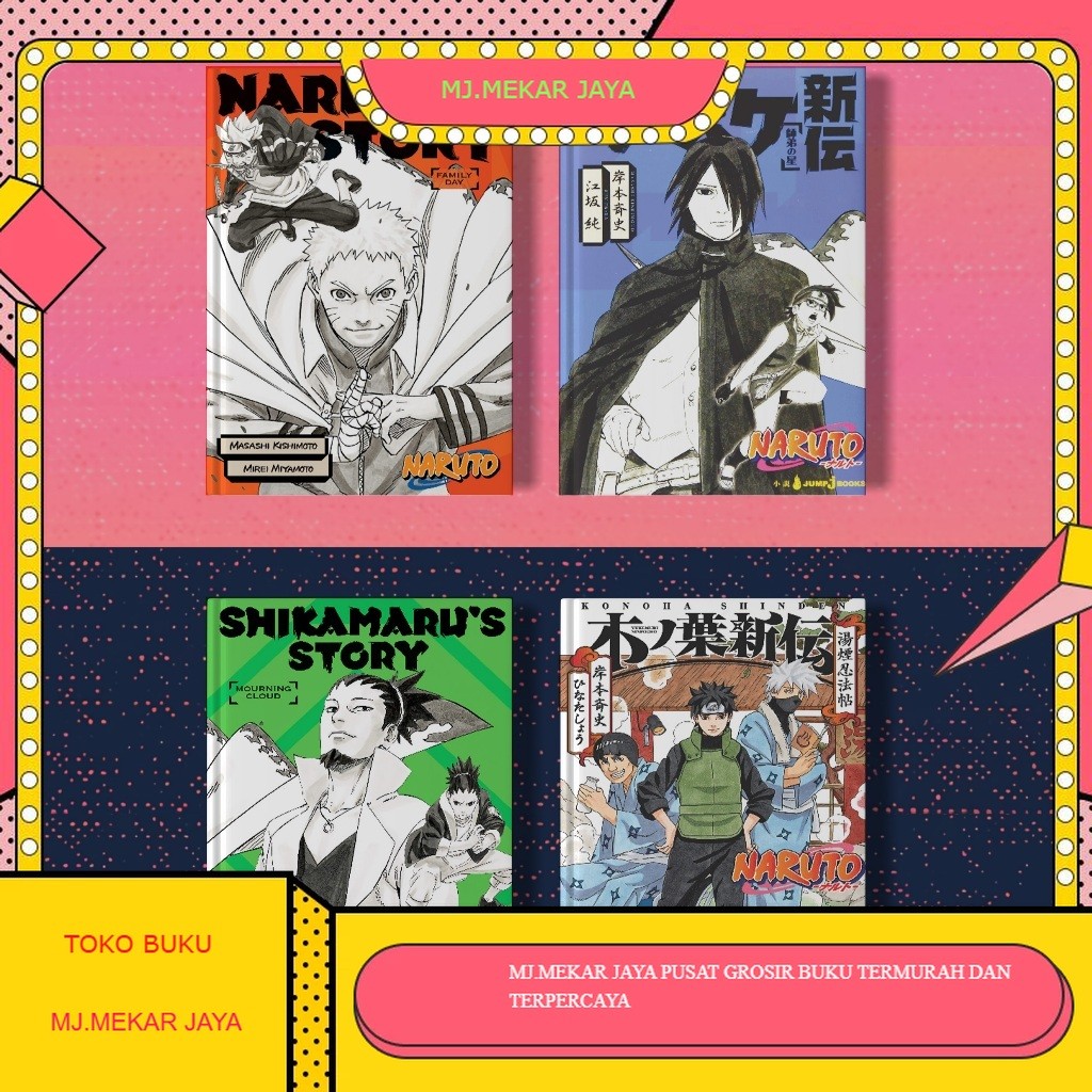 Jual (Eng & Indo) Light Novel Naruto Shinden Story Books Series (Naruto ...