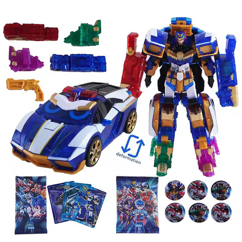 Jual In Stock Transformation Toy Metal Cardbot Fire Engine HEAVY IRON ...