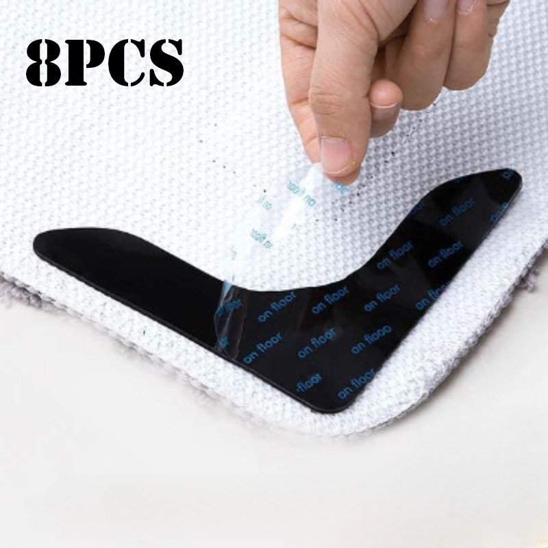 Jual 4/8pcs Rug Gripper Double Sided Non-Slip Rug Pads Rug Tape ...