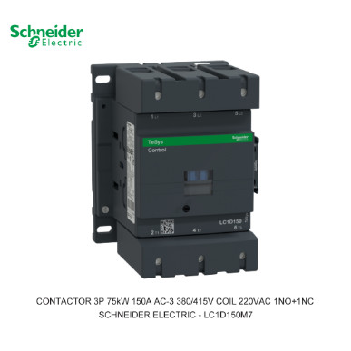 Jual CONTACTOR SCHNEIDER ELECTRIC TESYS D 3P 75kW 150A AC-3 380/415V ...