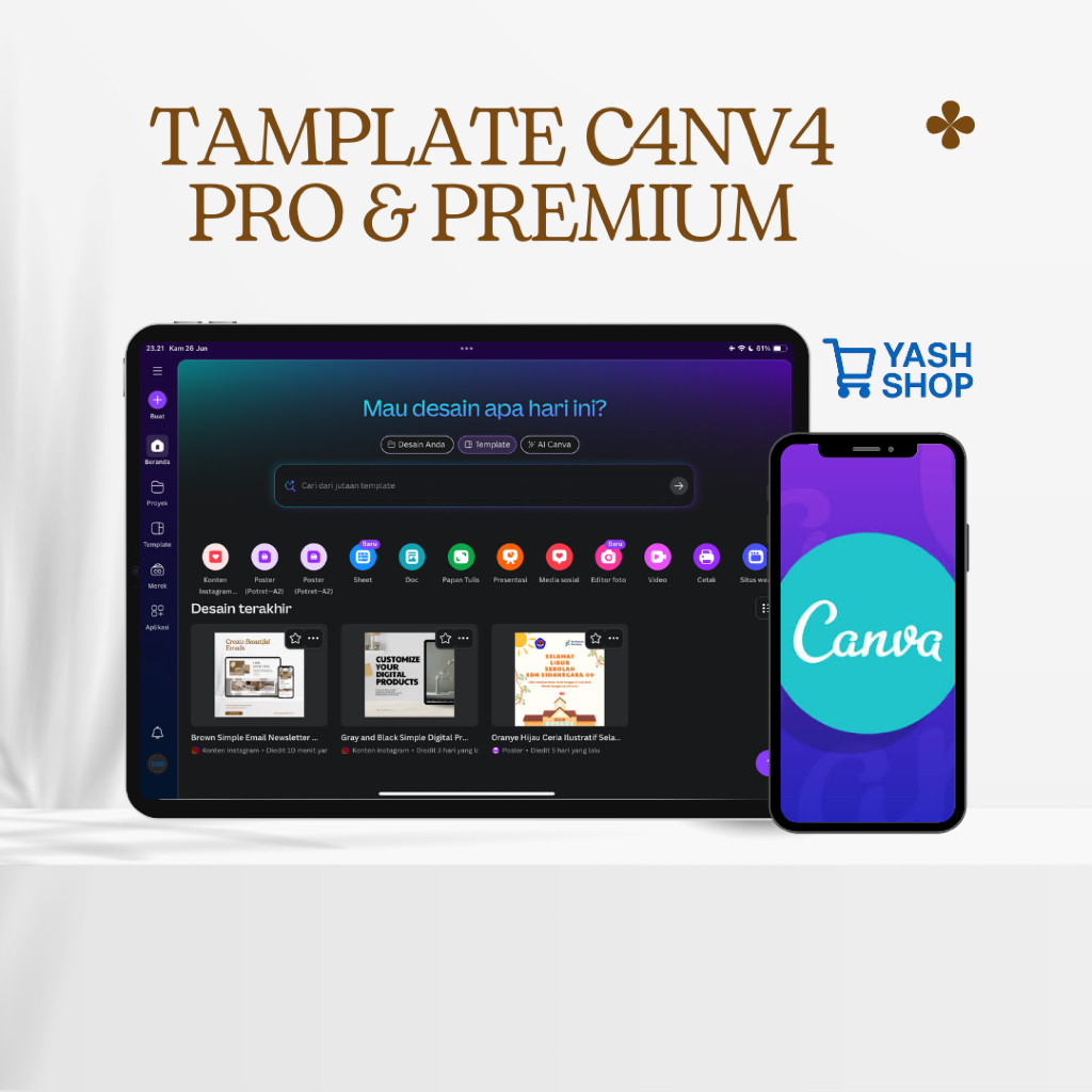 Jual 5000+ Tamplate Canva Siap Pakai dan Edit | Shopee Indonesia