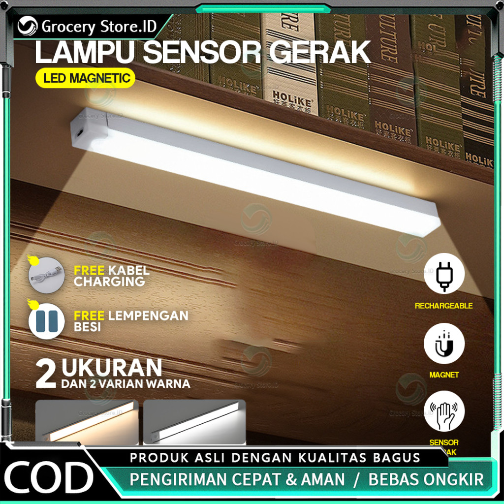 Jual Lampu Sensor Gerak Magnetic | Motion Sensor Lampu Stick Panjang ...