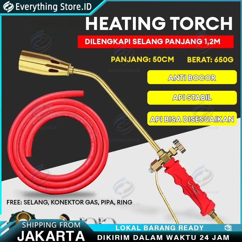 Jual Alat Bakar Heating Torch Gas Double Dengan 1.2m Alat Bakar Heating ...