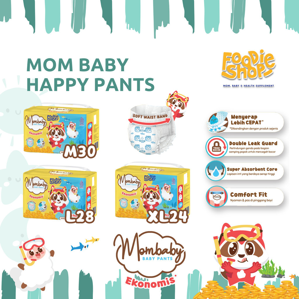 Jual MomBaby Pants Ekonomis M30 | L28 | XL24 | Mom Baby Pants | Shopee Indonesia