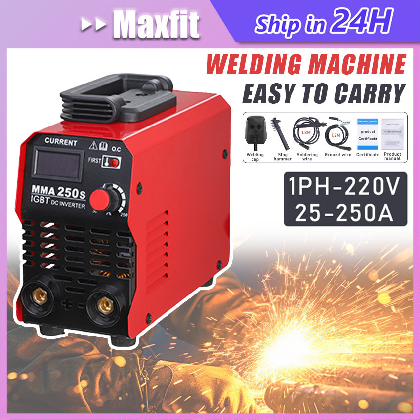 Jual Mesin Las Mig Listrik MMA-250S 250A 5000 Watt Mesin Pengelasan IGBT Led Las Welding Machine ...