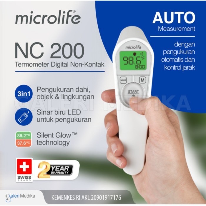 Jual Microlife NC 200 Thermometer Digital Infrared Non Contact ...