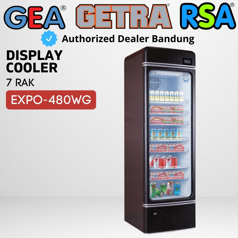 Jual Showcase Cooler GEA EXPO-480WG Kulkas Pendingin Minuman 7 Rak EXPO ...