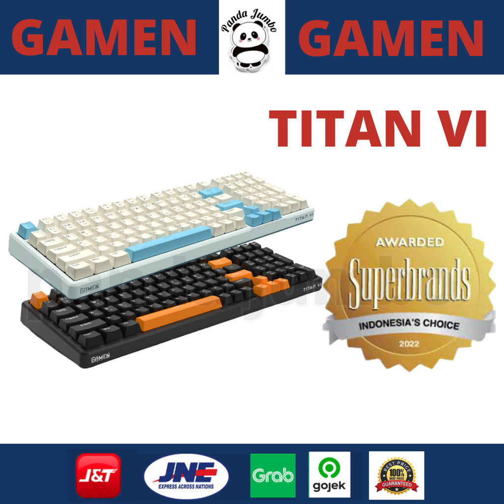 Jual GAMEN TITAN VI KEYBOARD GAMING GASKET MECHANICAL ORIGINAL (pj ...