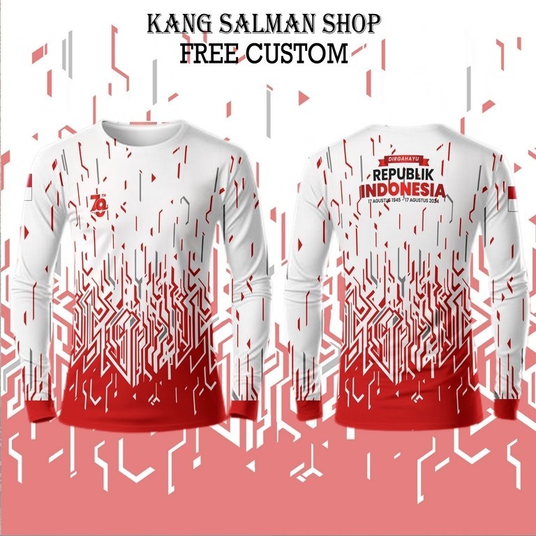Jual Jersey HUT RI ke 79 / baju 17 agustus / kaos panitia agustusan Fullprint 3D terbaru 2024 ...