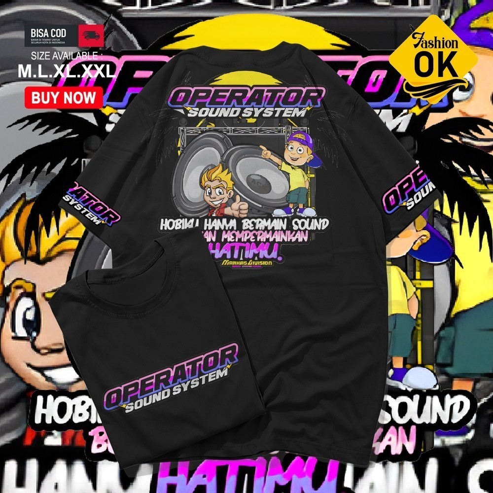 Jual Kaos OPERATOR SOUND SYSTEM by Markaskaos / Kaos Kata Kata / Kaos ...