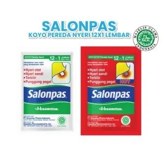 Jual Salonpas Koyo Biru 12 Lembar / Salonpas Hot Merah 12 Pcs | Shopee ...