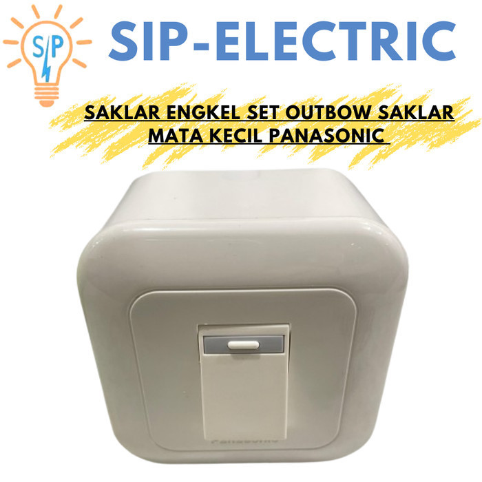 Jual PANASONIC SAKLAR ENGKEL 1 SET OUTBOW WIDE SERIES MATA KECIL ...