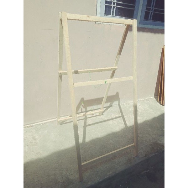 Jual RB001 stand banner / x banner / standing banner / stand kayu ...