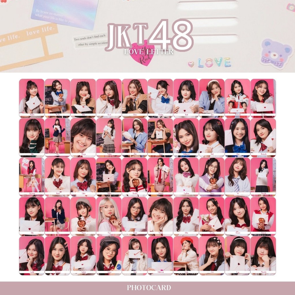 Jual PHOTOCARD JPOP JKT48 LOVE LETTER ROUNDED (HARGA 50 PCS) CARDS IDOL ...