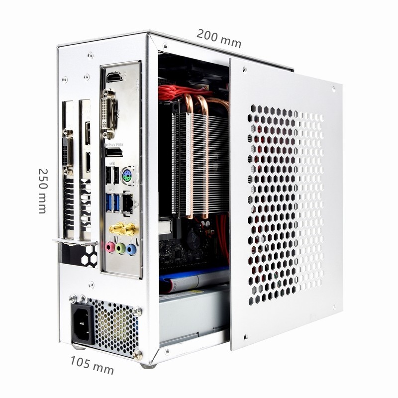Jual S3 ITX A4 PC Gaming Case All Aluminum Computer Mini Small Chassis ...