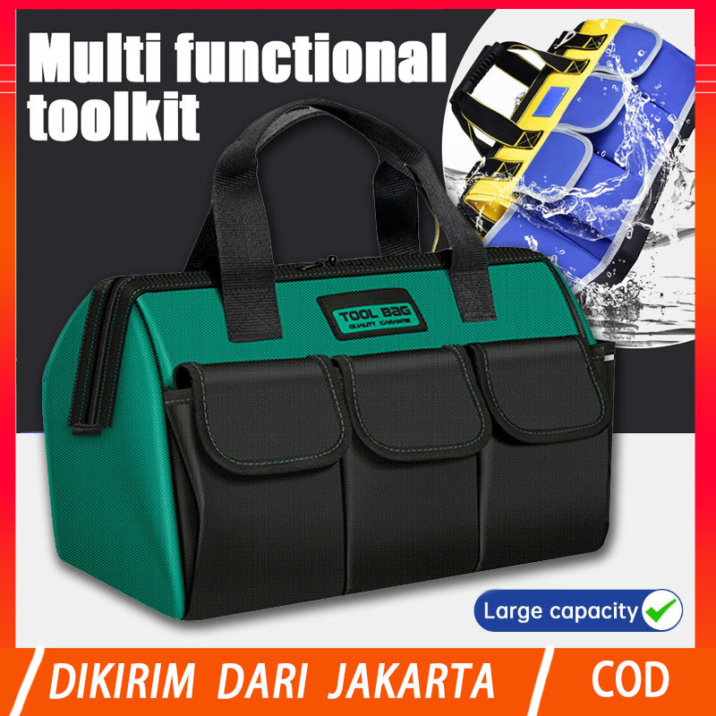 Jual 【Ready stok】GREENER Tool Bag 13 Inch Kain Oxford Tebal Tas Alat ...