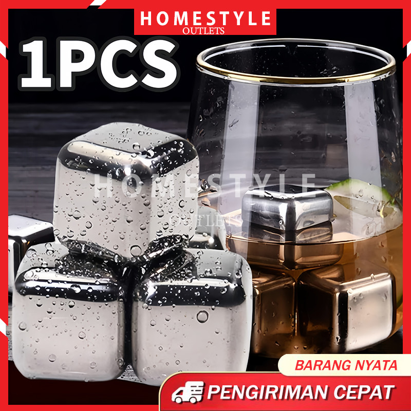 Jual Es Batu Stainless Steel / Ice Cube Reusable Stainless Steel / Ice ...