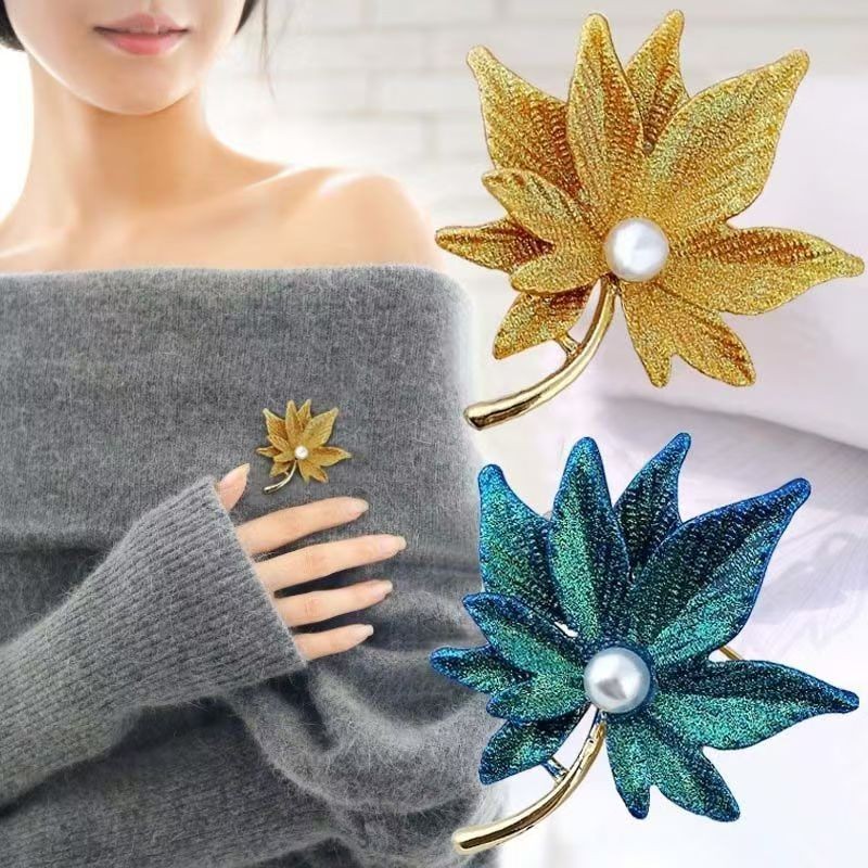 Jual Bros Daun Maple/Bros Paduan Kristal Kelas Atas | Shopee Indonesia