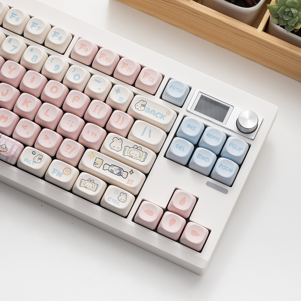 Jual Keycaps PBT Dye sub profil MOA Toffee Bunny mechanical keyboard ...