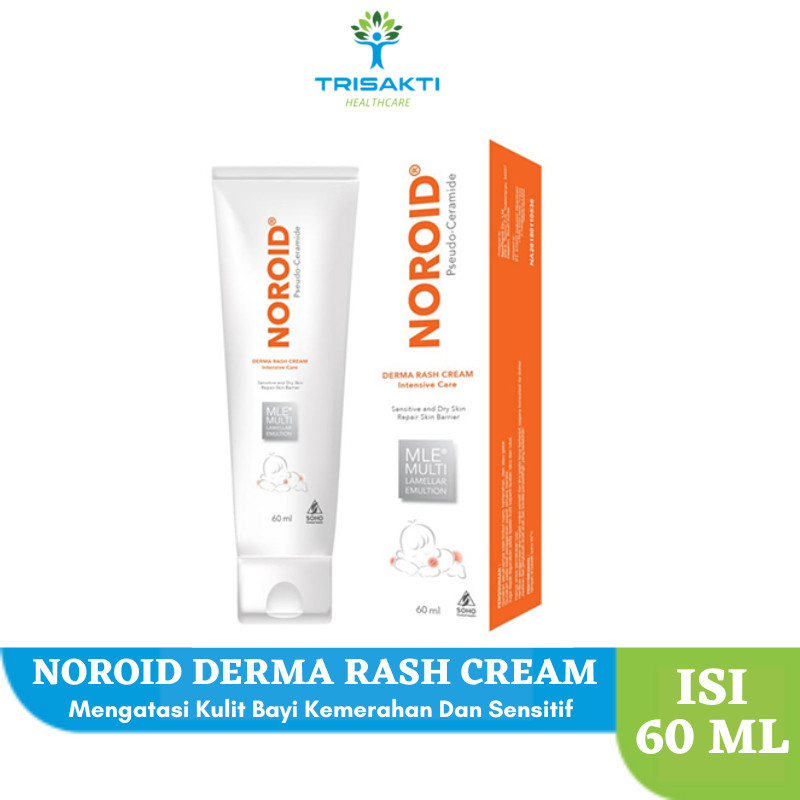 Jual NOROID DERMA RASH CREAM 60 Ml – KRIM PELEMBAB ATOPIK DERMATITIS ...