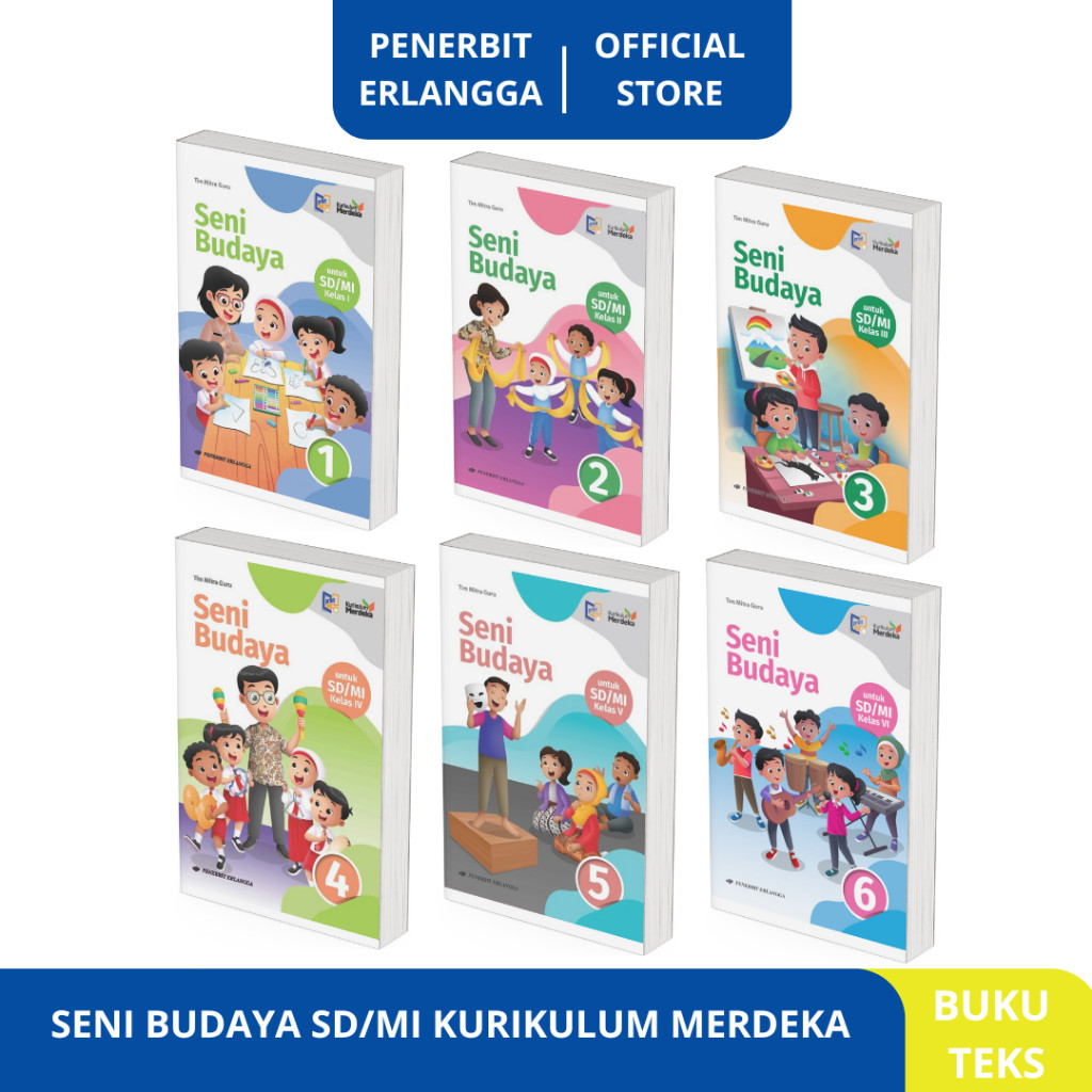 Jual Buku Seni Budaya Kelas 1 2 3 4 5 6 SD/MI Kurikulum Merdeka Penerbit Erlangga | Shopee Indonesia