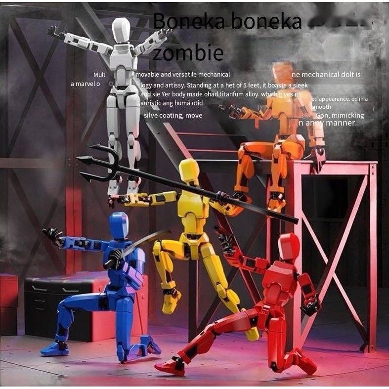 Jual ROBOT Boneka Magnetik /Dummy 13 Articulated Action Figure /Boneka ...