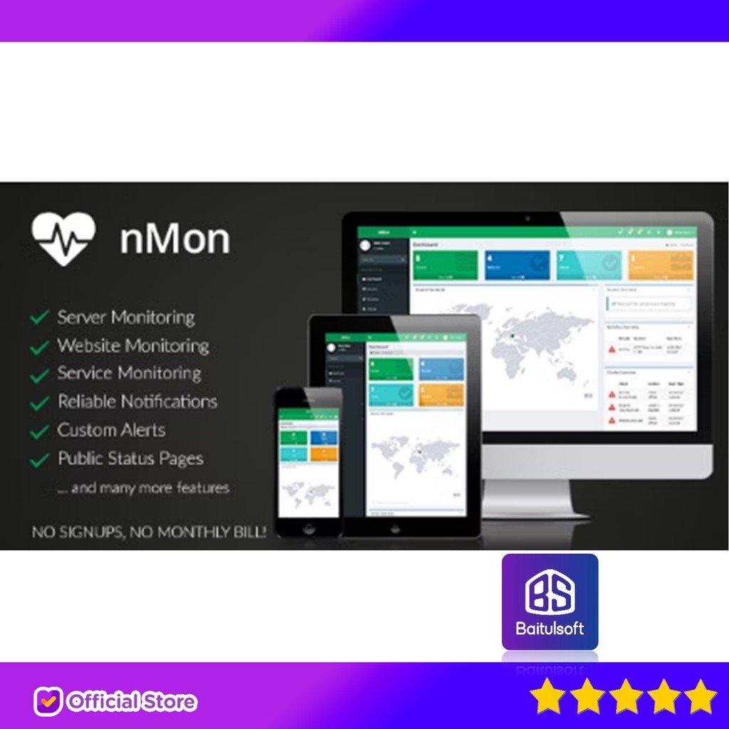 Jual SOURCE CODE APLIKASI NMON WEBSITE, SERVICE & SERVER MONITORING ...
